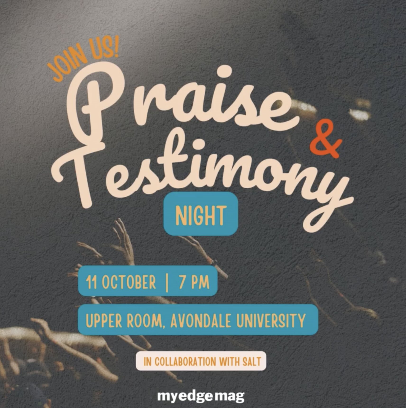 My Edge Mag - Praise & Testimony Night - Australia's Church of Seventh ...